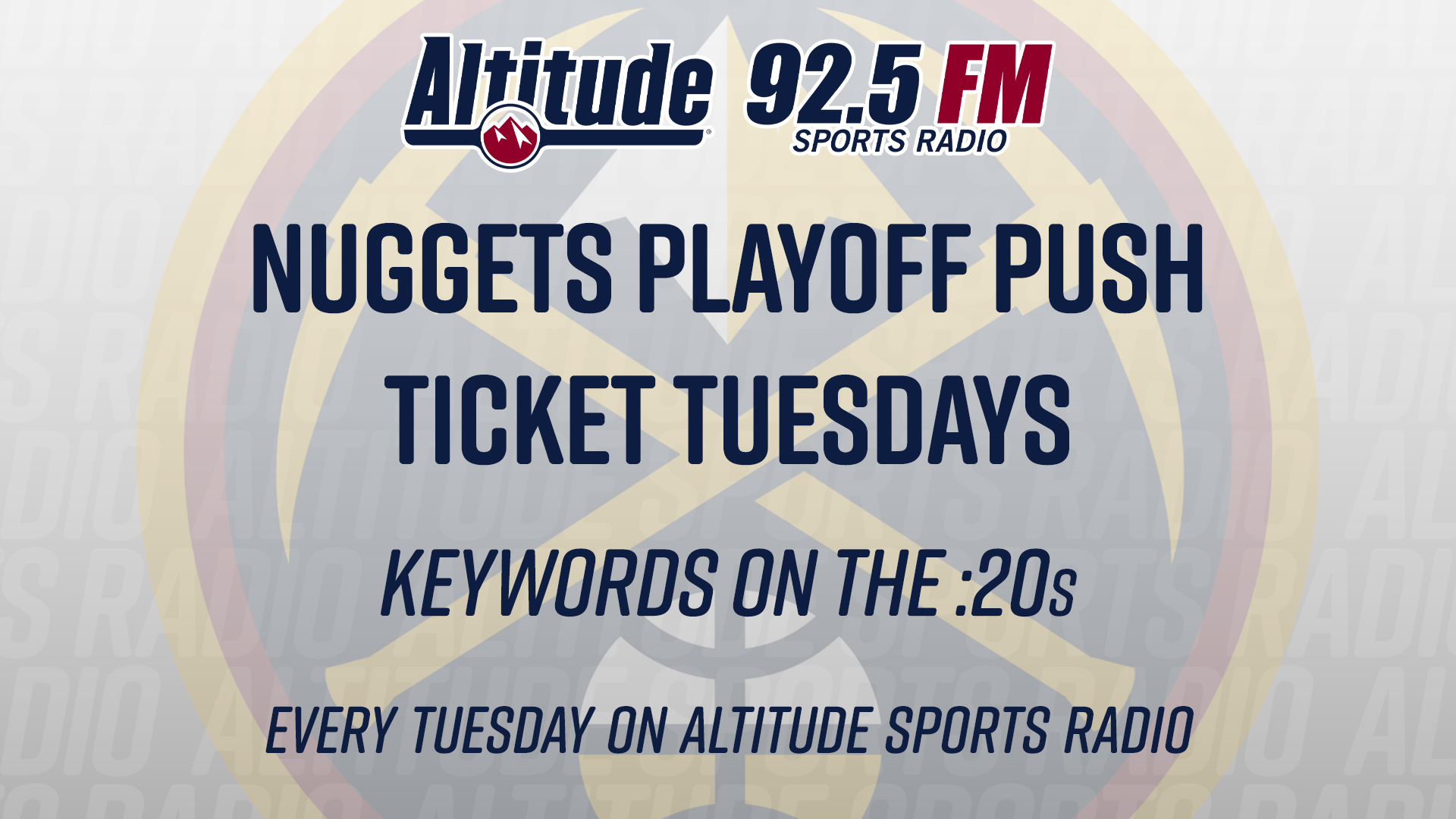 Home of the Denver Nuggets - Altitude Sports Radio
